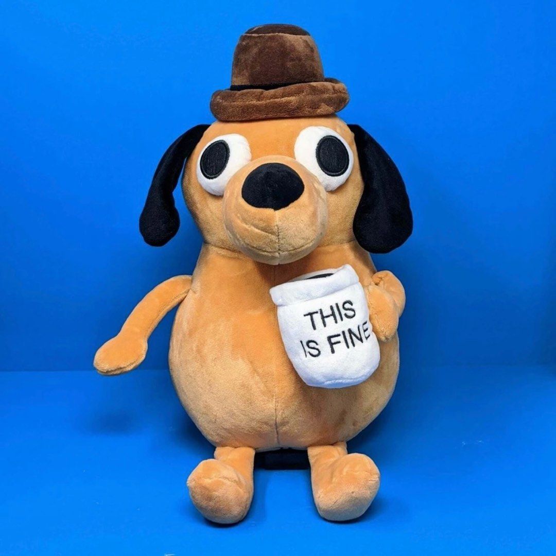 This is Fine Dog Plush Toy | Cute Stuffed Toys | Animal Plushie | Funny ...