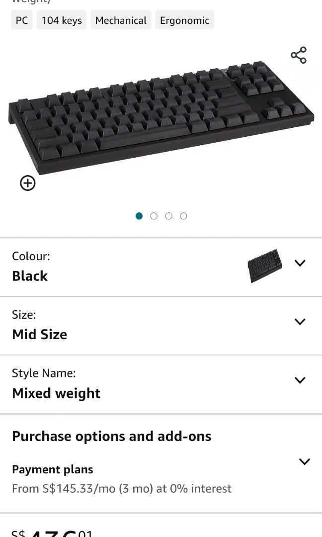 Topre realforce r2 TKL, Computers & Tech, Parts & Accessories, Computer ...