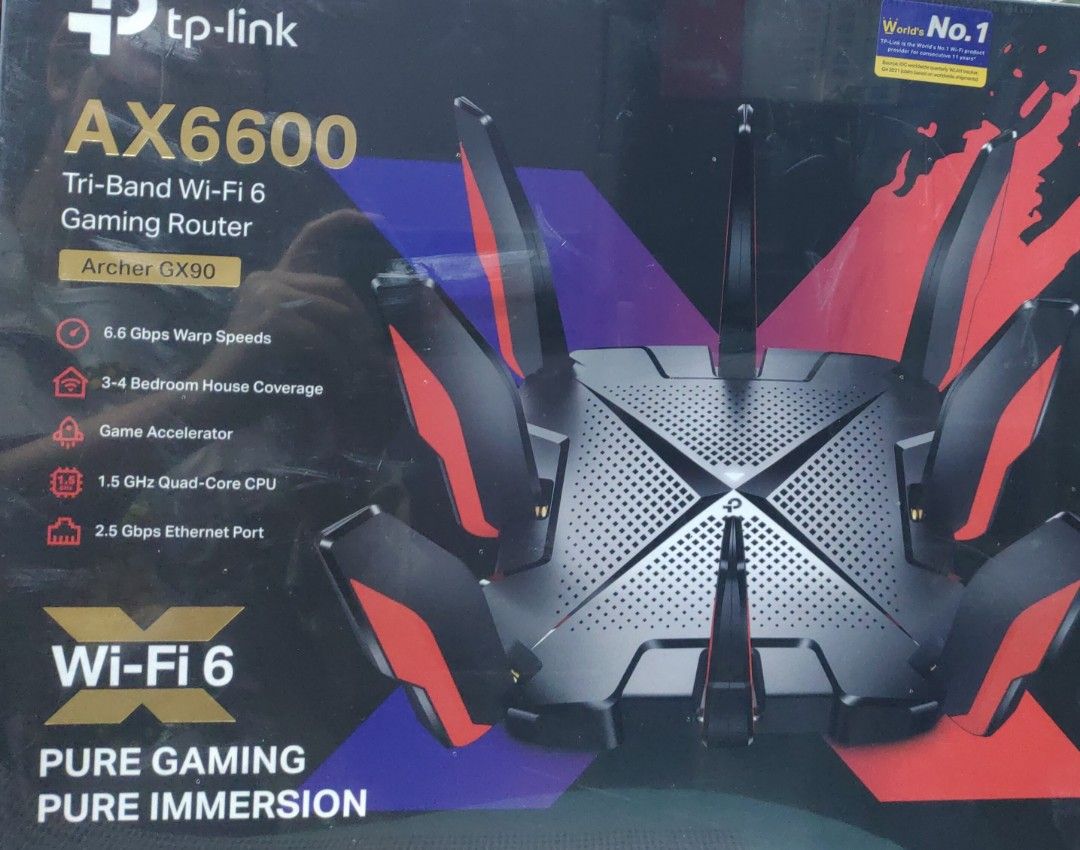 Tp link ( GX90 ) AX6600 Tri Band wifi 6 Gaming Router, Computers & Tech, Parts & Accessories ...