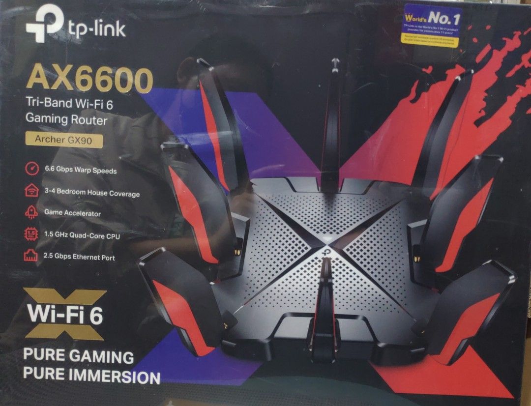 Tp link ( GX90 ) AX6600 Tri Band wifi 6 Gaming Router, Computers & Tech, Parts & Accessories ...