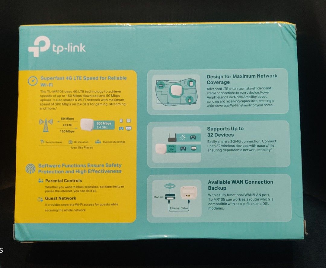 TP Link Sim Card Router Wifi 4G LTE Computers Tech Parts Accessories Networking On Carousell