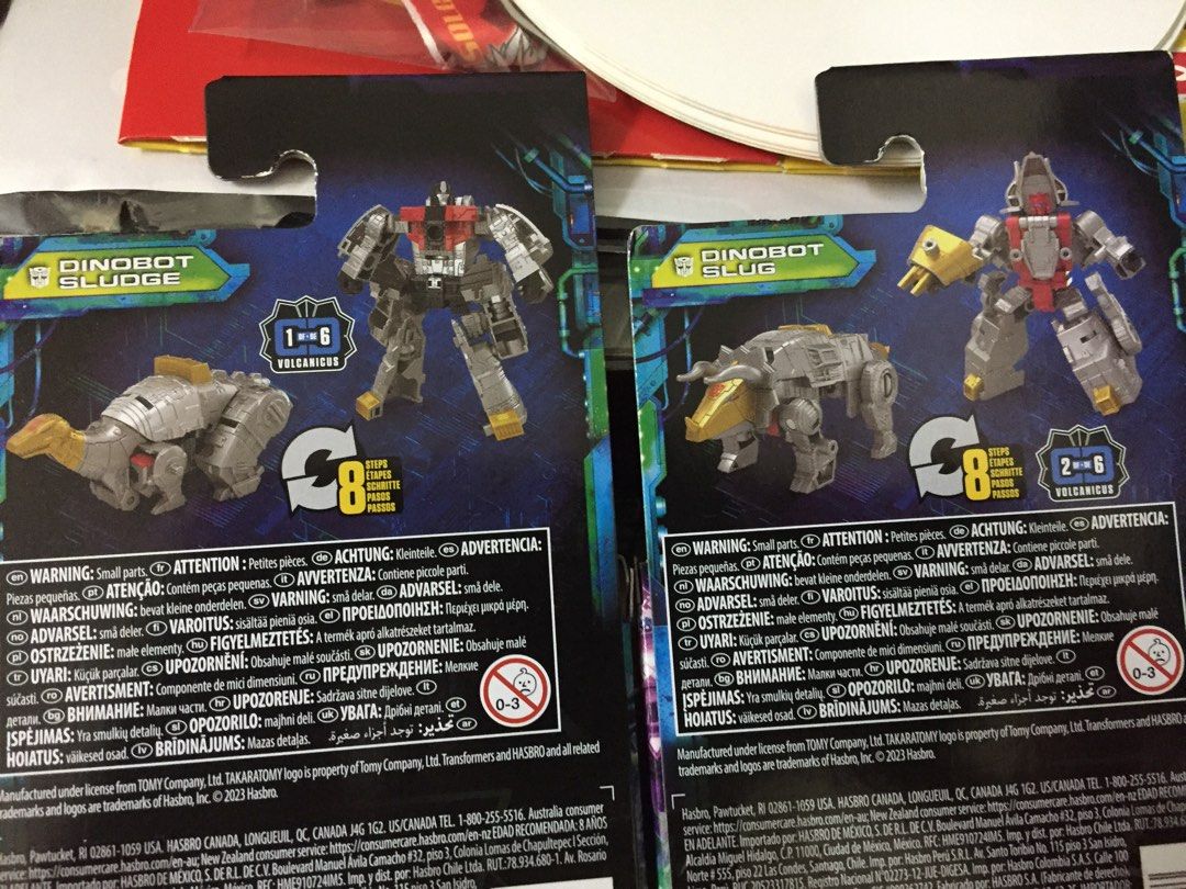 Transformers Legacy Dinobot Slug & Sludge and Jurassic World Snap Squad ...