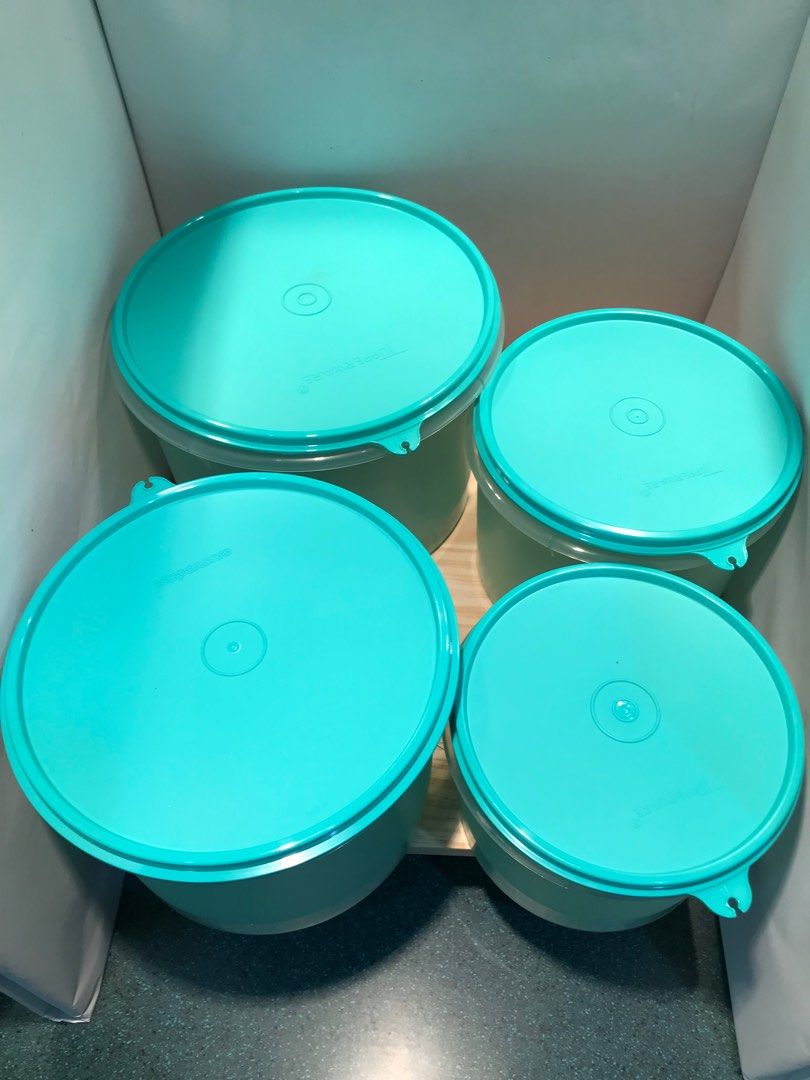 Tupperware Brand Classic Round Canisters, Furniture & Home Living ...