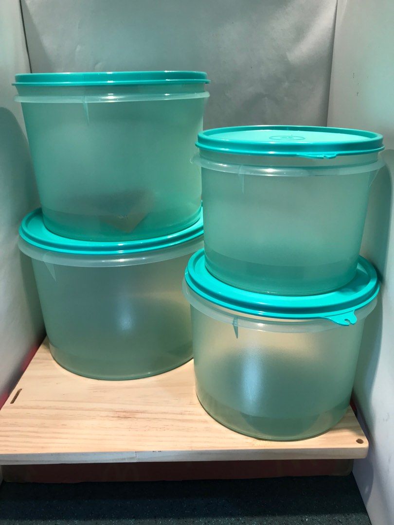 Tupperware Brand Classic Round Canisters, Furniture & Home Living ...