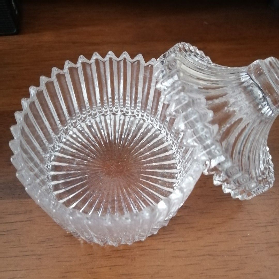 Vintage Cut Glass Container, Hobbies & Toys, Collectibles & Memorabilia ...