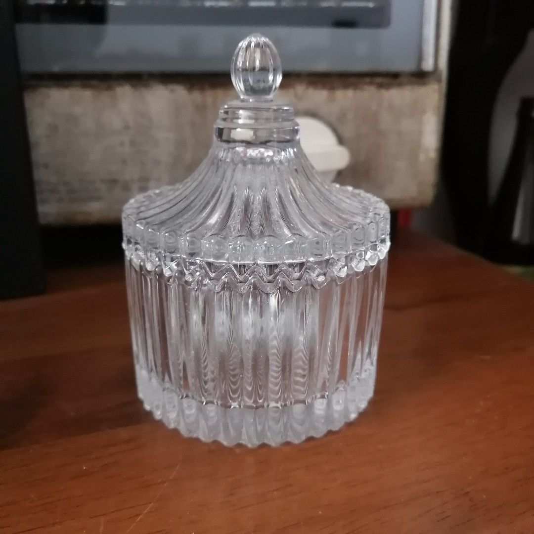Vintage Cut Glass Container, Hobbies & Toys, Collectibles & Memorabilia ...
