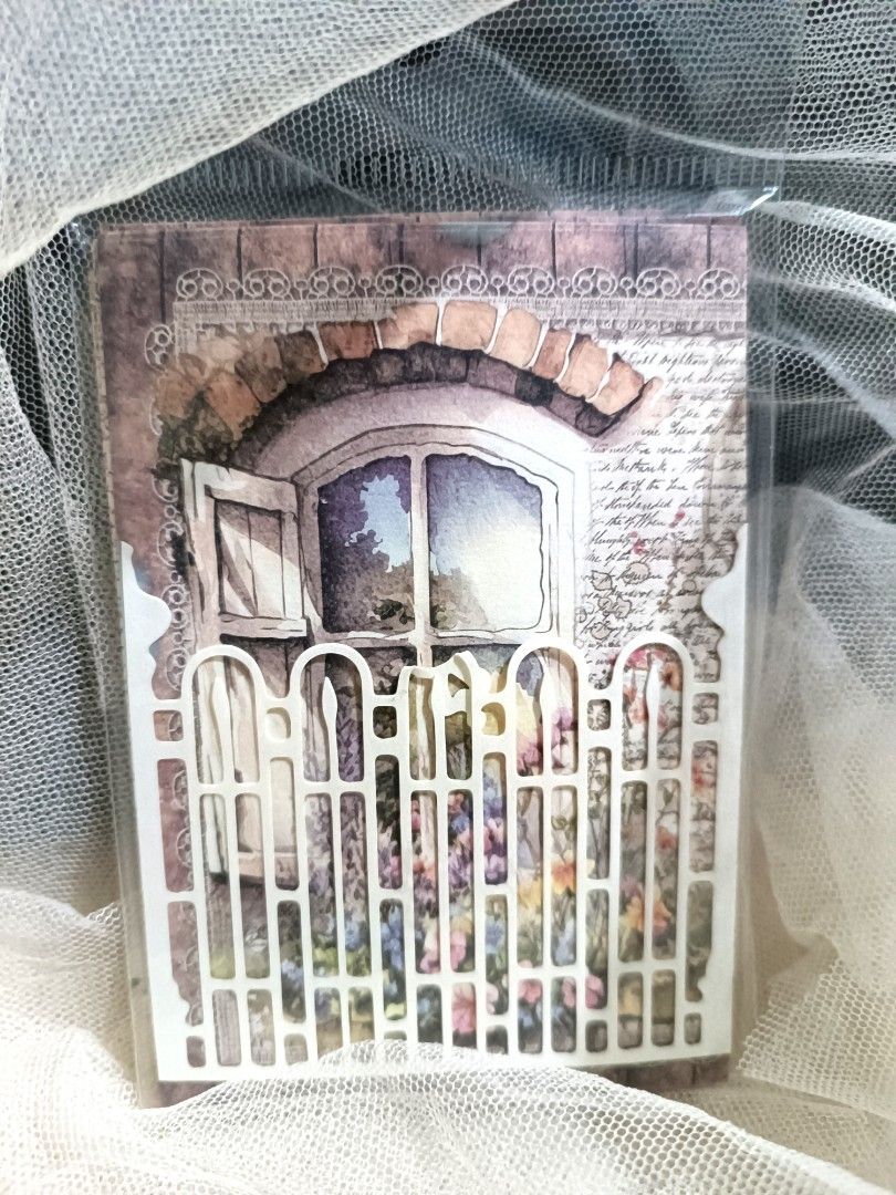 Vintage windows paper journal design, Hobbies & Toys, Stationary ...