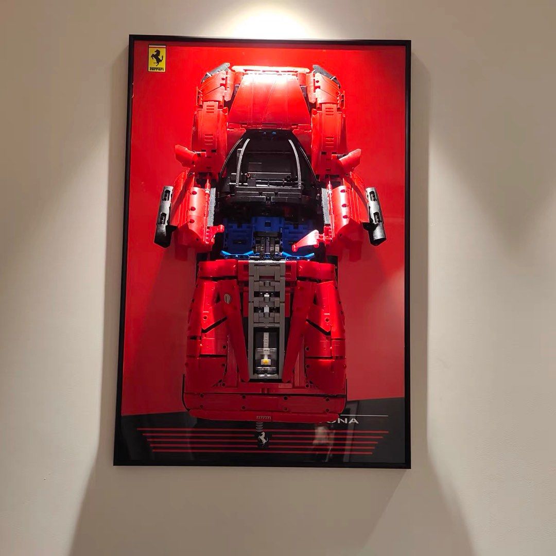(Wall Mount Frame) Ferrari Daytona Sp3 42143 - Lego model, acrylic ...