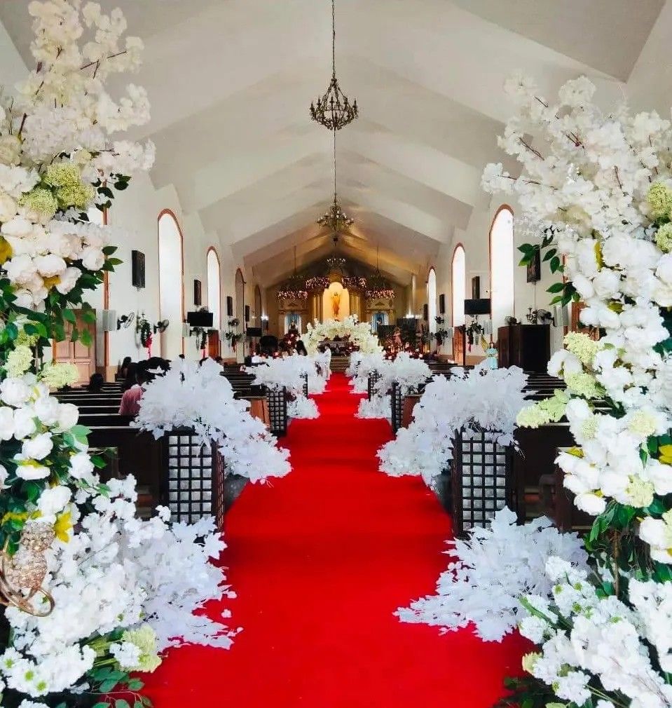 Wedding ceremony setup pakej perkahwinan pelamin garden theme church ...