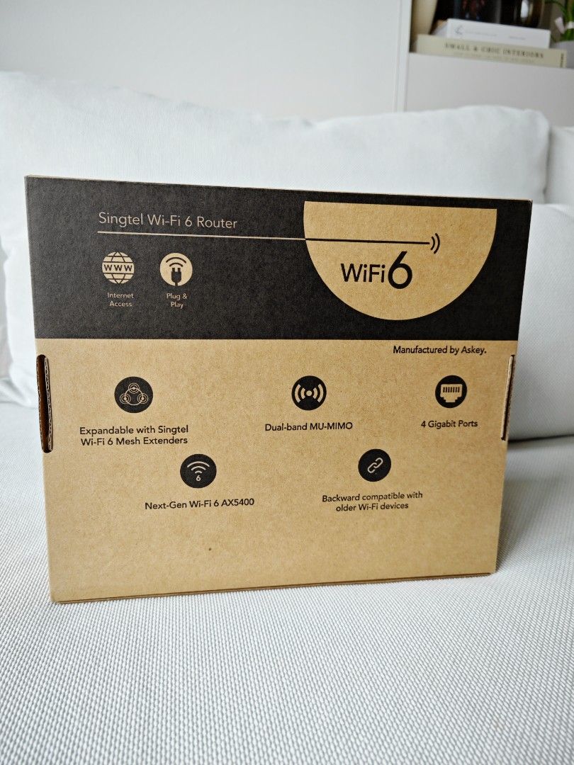 Wi-Fi 6 Mesh Router by Askey Singtel AX5400 Mu-mimo, Computers & Tech ...