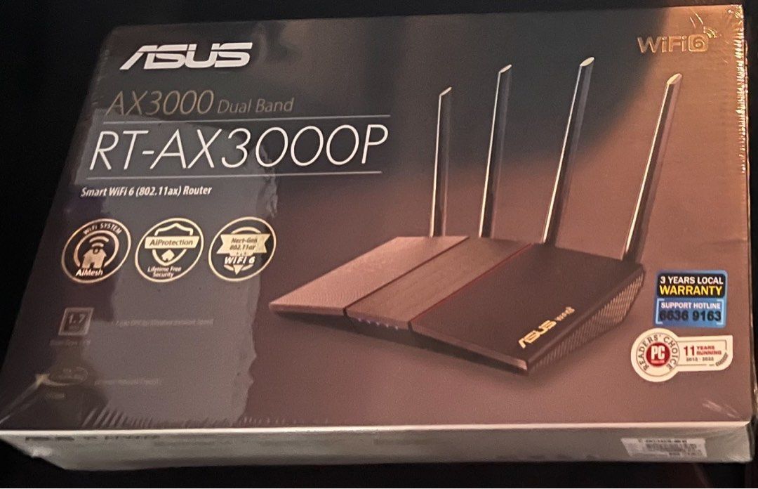 Wifi Router : ASUS 3000 dual band (RT-AX3000P), smart wifi 6 (802.11ax ...