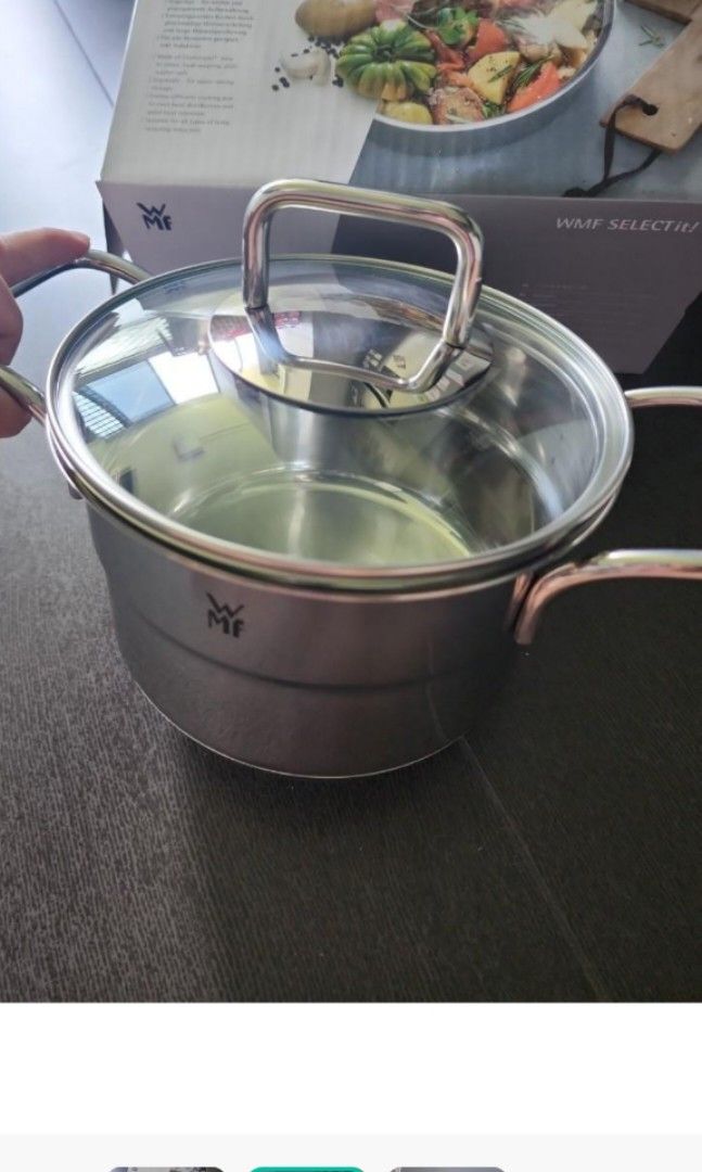 WMF Stainless Steel 16cm High Casserole, Furniture & Home Living ...