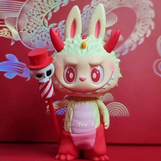 Labubu Flying Loong Popmart Loong Presents the Treasure, Hobbies & Toys ...