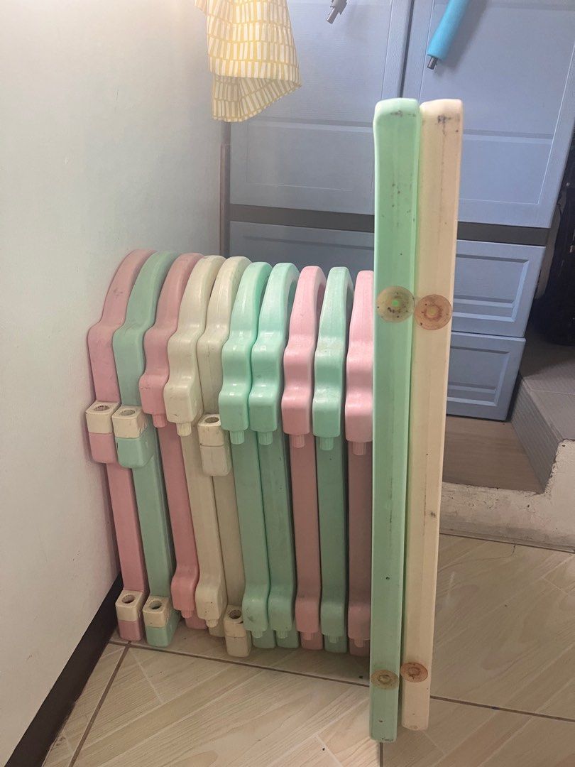 12 panels pastel color playpen, Babies & Kids, Babies & Kids Fashion on ...