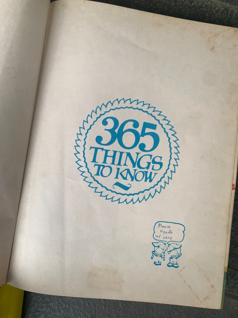 [13] Educational Children's Book - 365 Things to Know, Hobbies & Toys ...