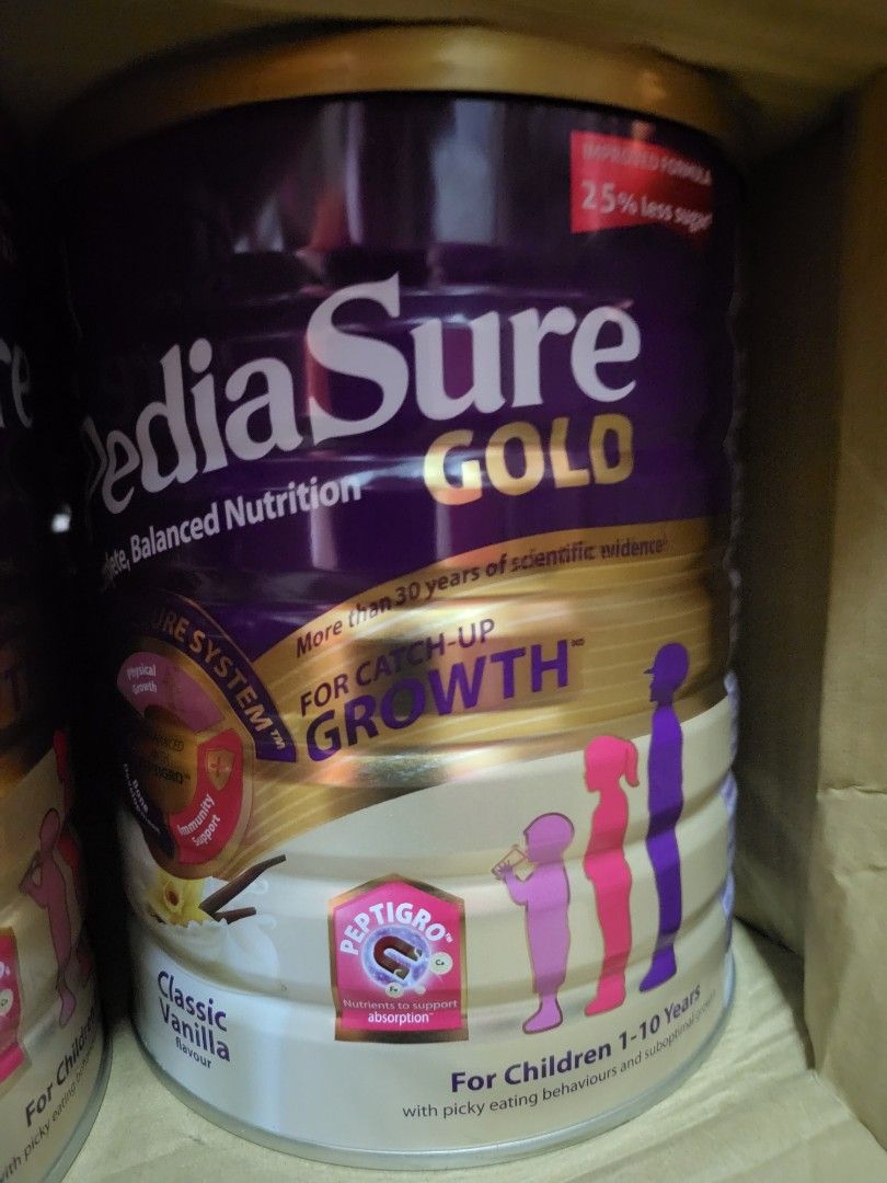 1.6kg Pediasure Gold Peptigro Classic Vanilla, Babies & Kids, Nursing ...
