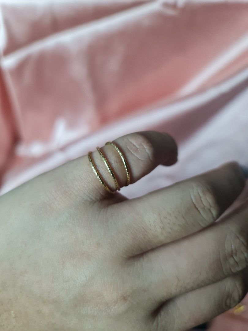 18K 2-WAY GOLD RINGS PAWNABLE, Women's Fashion, Jewelry & Organizers ...