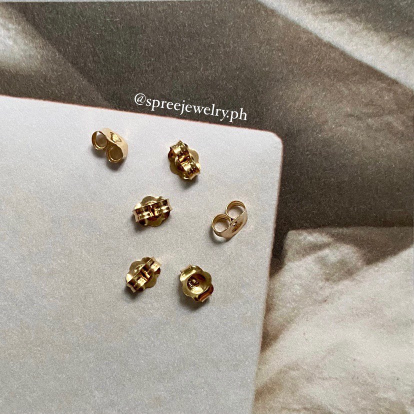 18k gold pakaw / earring clasp /lock, Women's Fashion, Jewelry ...