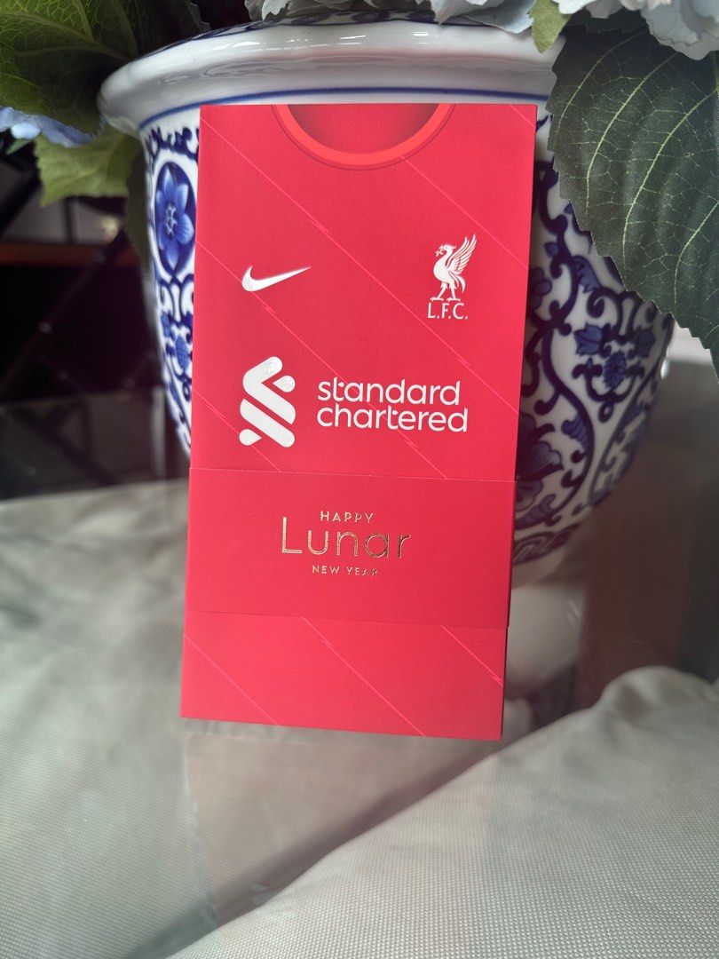 2022 LFC Liverpool Standard Chartered Bank Red packet, Everything Else ...