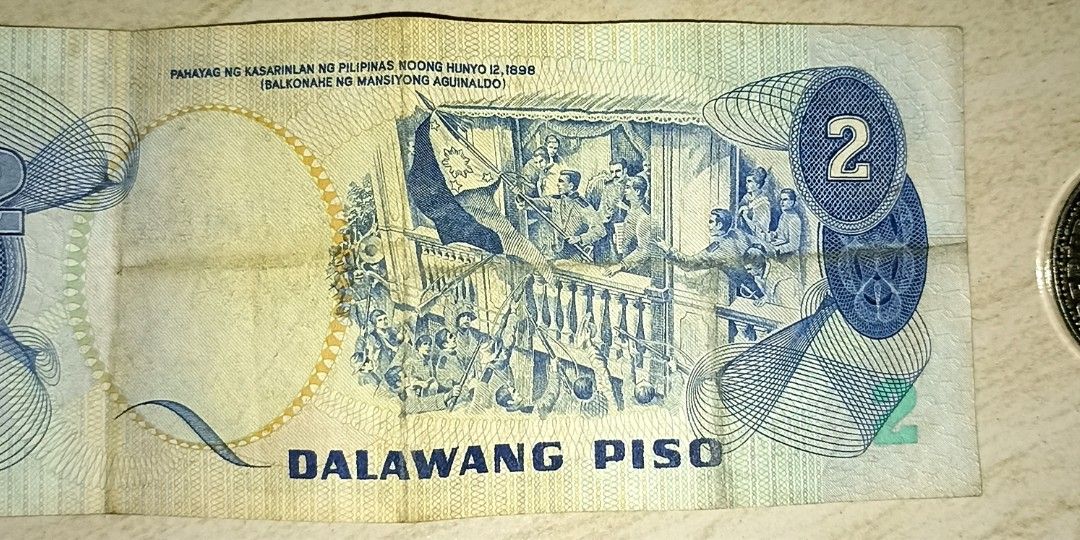 2 PESO DR. JOSE RIZAL PAPER BILL & 5 PESO 1982 COIN, Hobbies & Toys ...