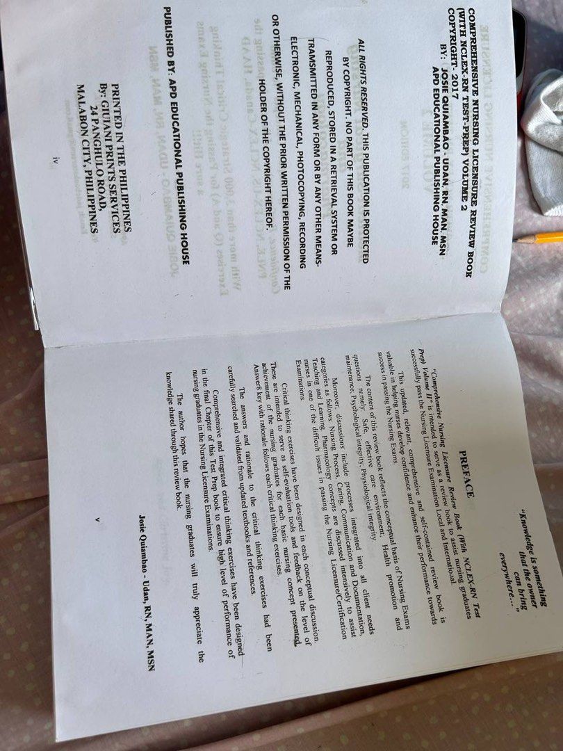 - Comprehensive Nursing Licensure Review book 2017 edition by UDAN ...