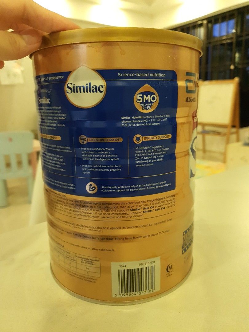 Abbott Similac Gain Kid Pre-school milk stage 4 - 1.8kg, Babies & Kids ...