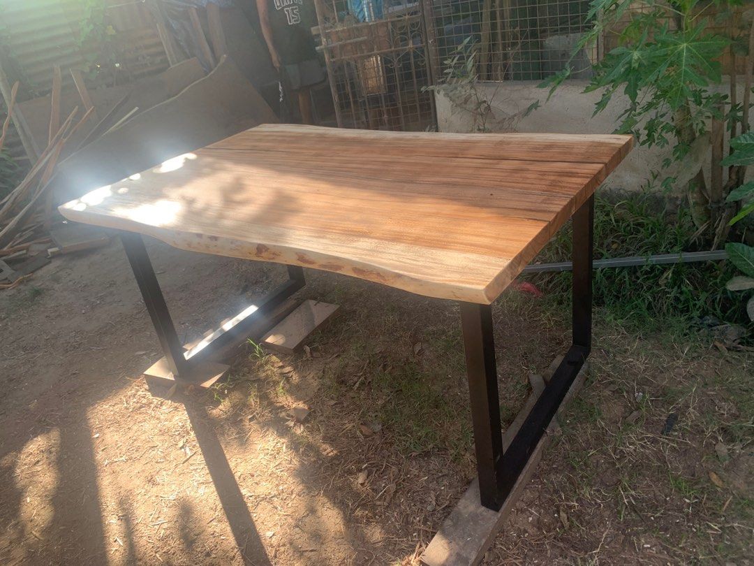 Acacia Dining Table 6 seaters 5x3ft live edge, Furniture & Home Living ...