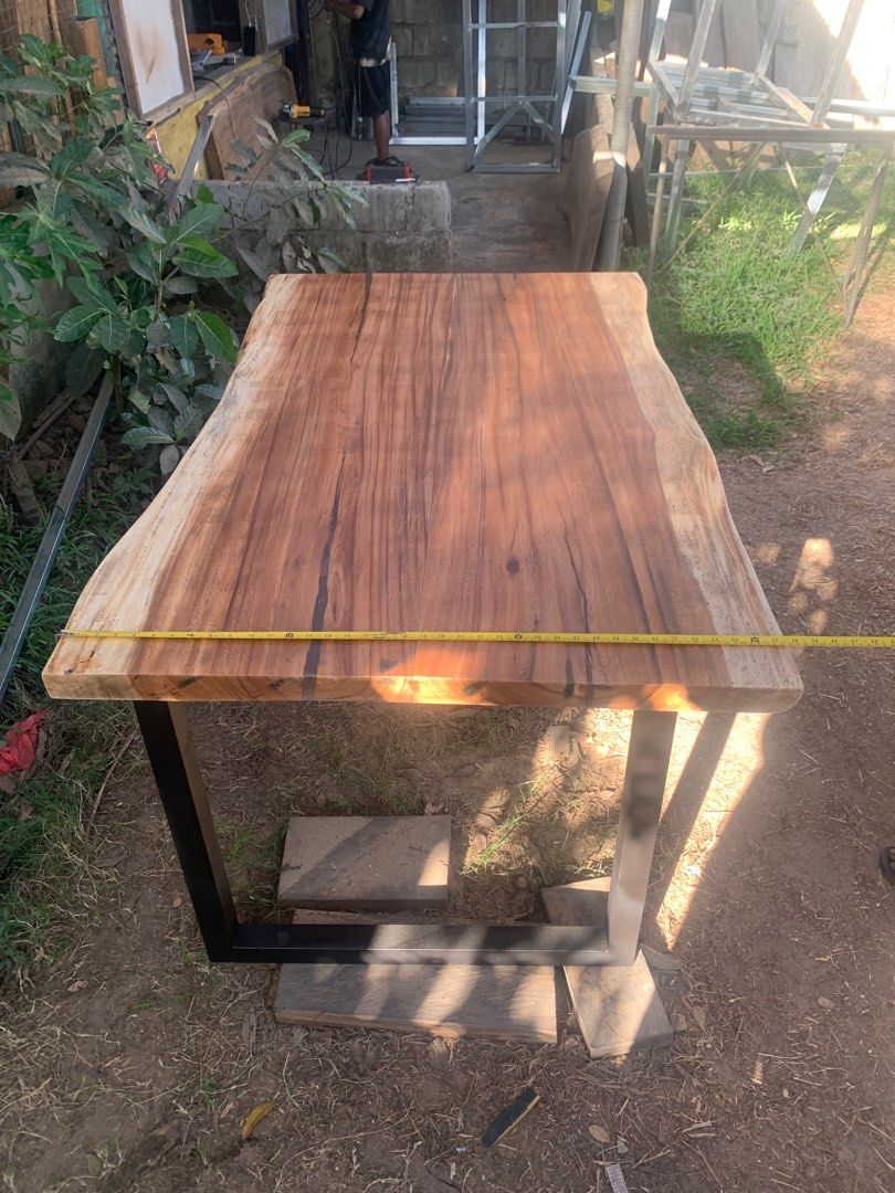 Acacia Dining Table 6 seaters 5x3ft live edge, Furniture & Home Living ...