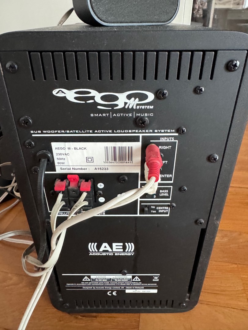 Acoustic Energy Aego M 2.1 satellite speaker system, Audio, Soundbars ...