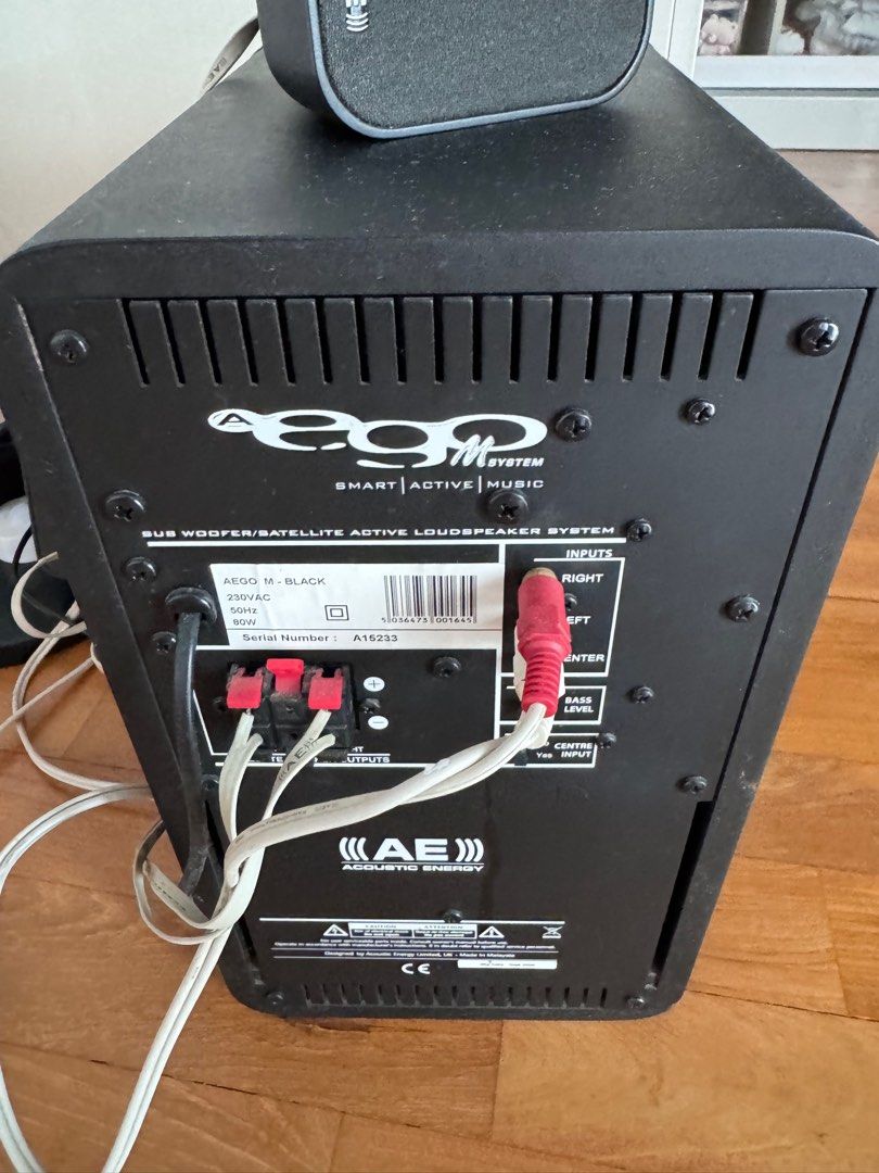 Acoustic Energy Aego M 2.1 satellite speaker system, Audio, Soundbars ...