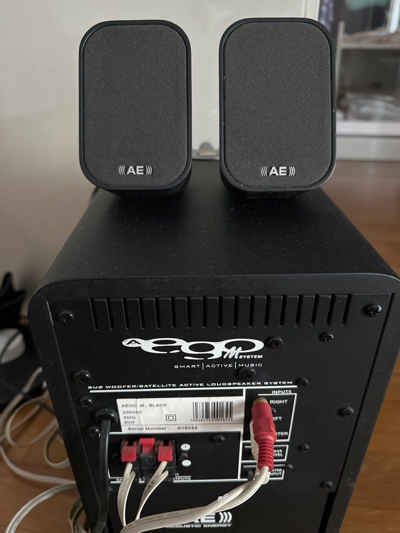 Acoustic Energy Aego M 2.1 satellite speaker system, Audio, Soundbars ...