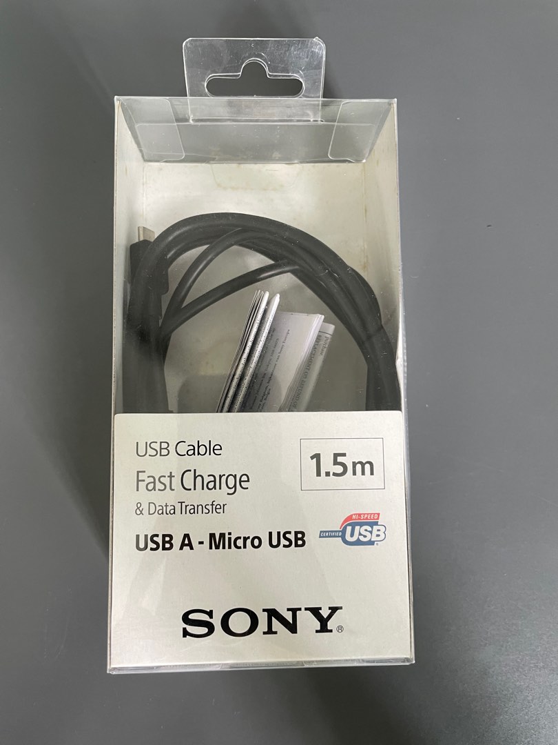 Sony fast charge USB cable, Computers & Tech, Parts & Accessories ...