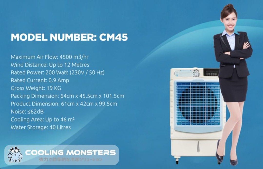 Cooling Monsters Air Cooler, TV & Home Appliances, Air Conditioners ...