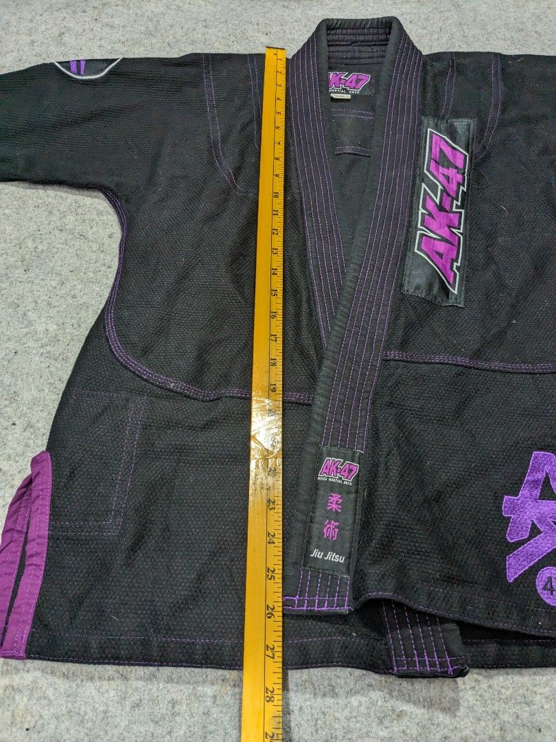 AK-47 BJJ Brazilian Jiu-jitsu BJJ Top Gi Kimono Black Purple Size A-OF ...