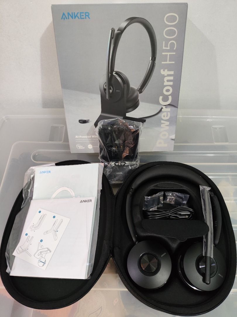 ANKER PowerConf H500 AI-Powered Wireless Bluetooth Stereo Headset ...