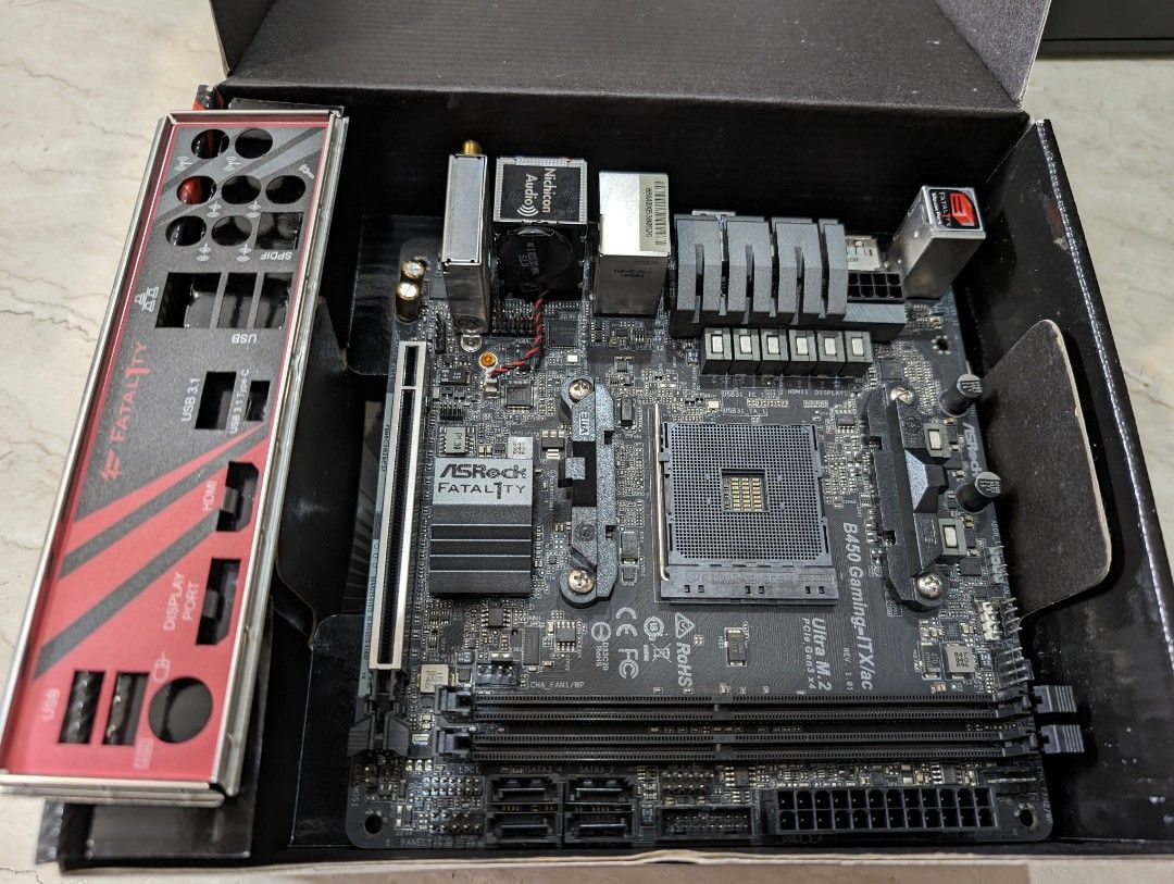 Asrock B450 Gaming ITX / AC motherboard, Computers & Tech, Parts ...