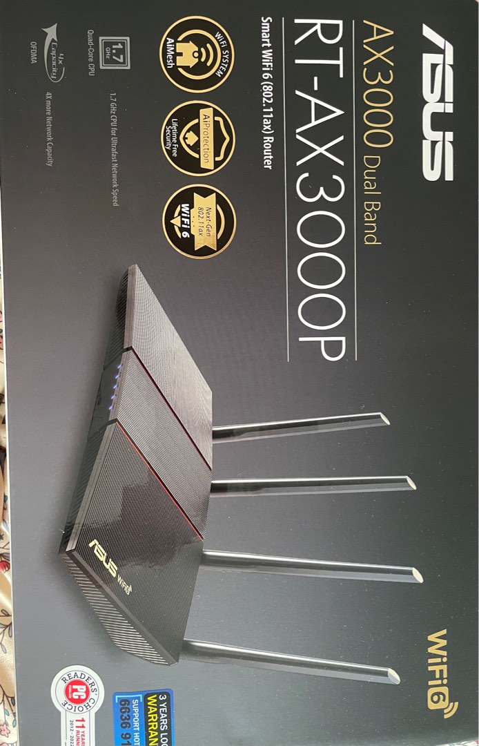 Asus RT AX3000P, Computers & Tech, Office & Business Technology on ...