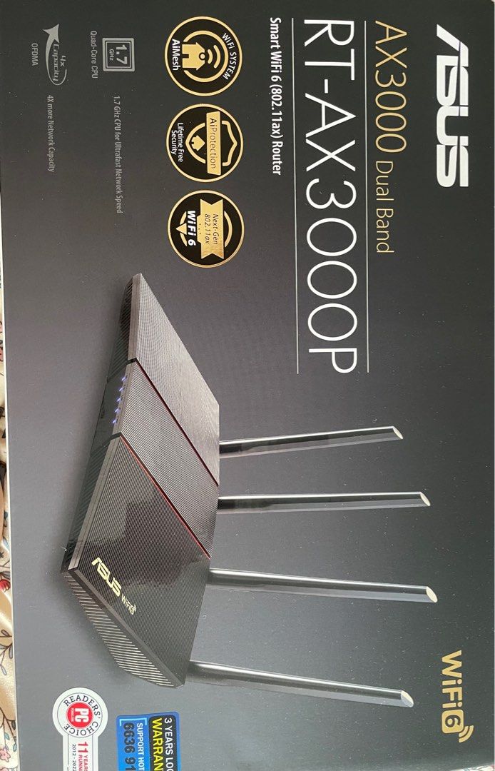 Asus RT AX3000P, Computers & Tech, Office & Business Technology on ...