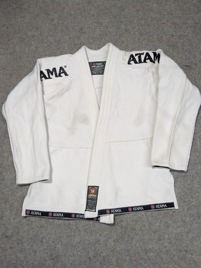 ATAMA Mundial Model Gi Top Only Brazillian Jiu Jutsu White BJJ Size JR, Sports Equipment, Sports ...