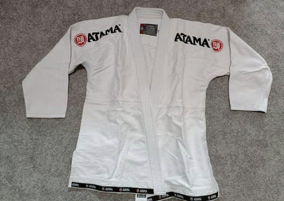 ATAMA Mundial Model Gi Top Only Brazillian Jiu Jutsu White BJJ Size JR ...