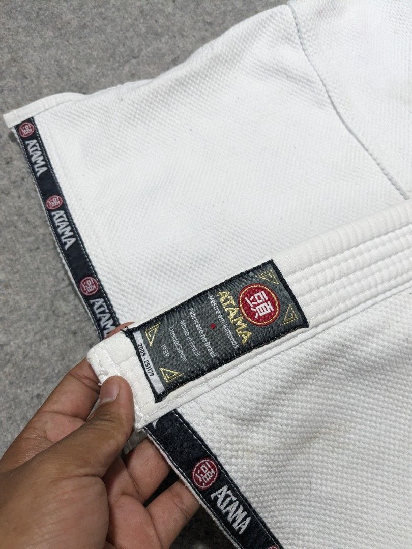 ATAMA Mundial Model Gi Top Only Brazillian Jiu Jutsu White BJJ Size JR ...