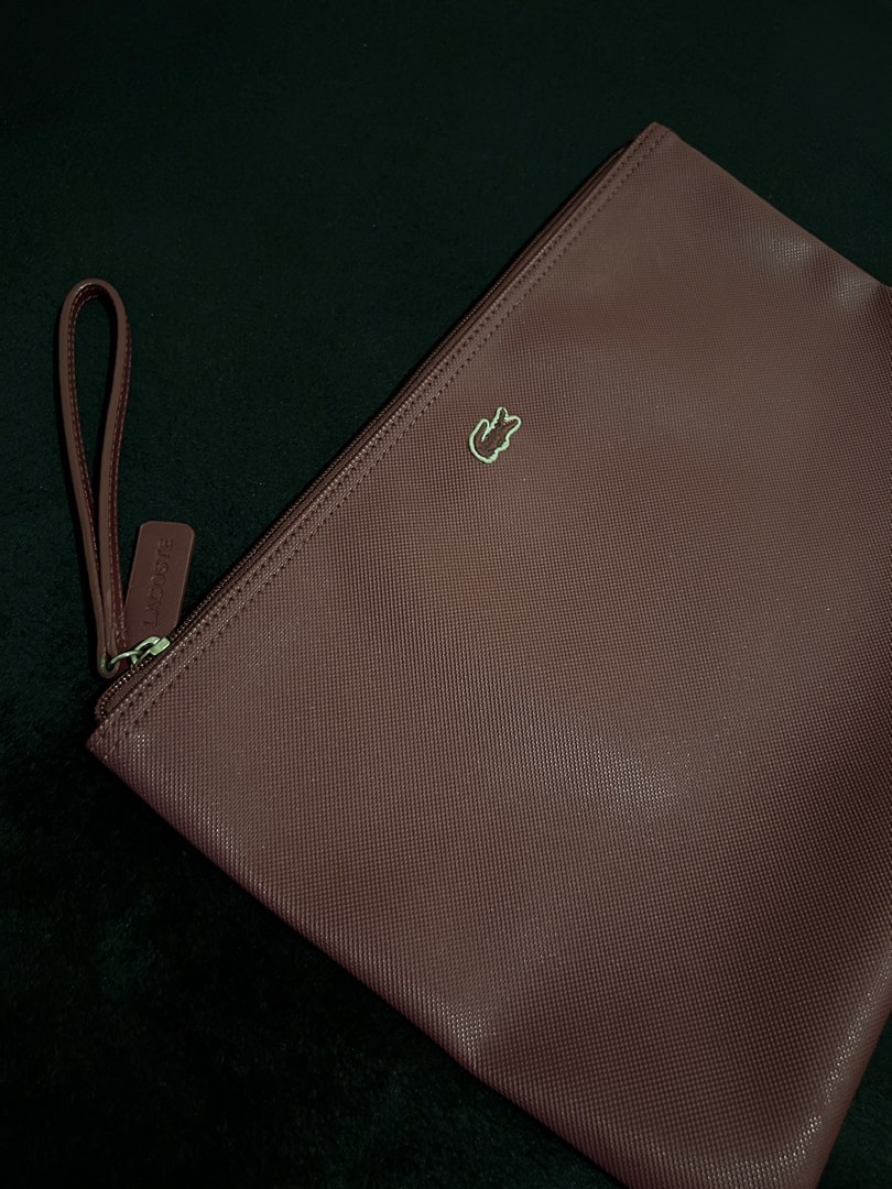 Auth Lacoste envelope bag, Women's Fashion, Bags & Wallets, Clutches on ...