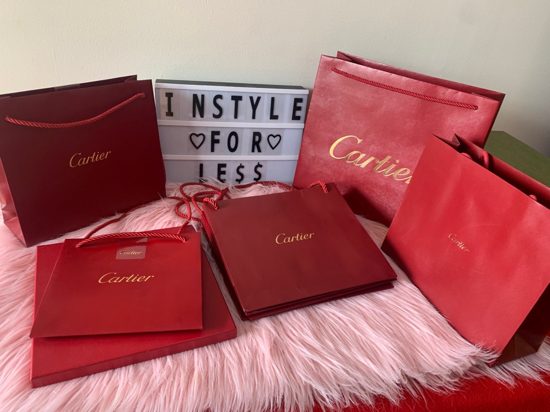 Authentic Cartier box and paperbag, Luxury, Bags & Wallets on Carousell
