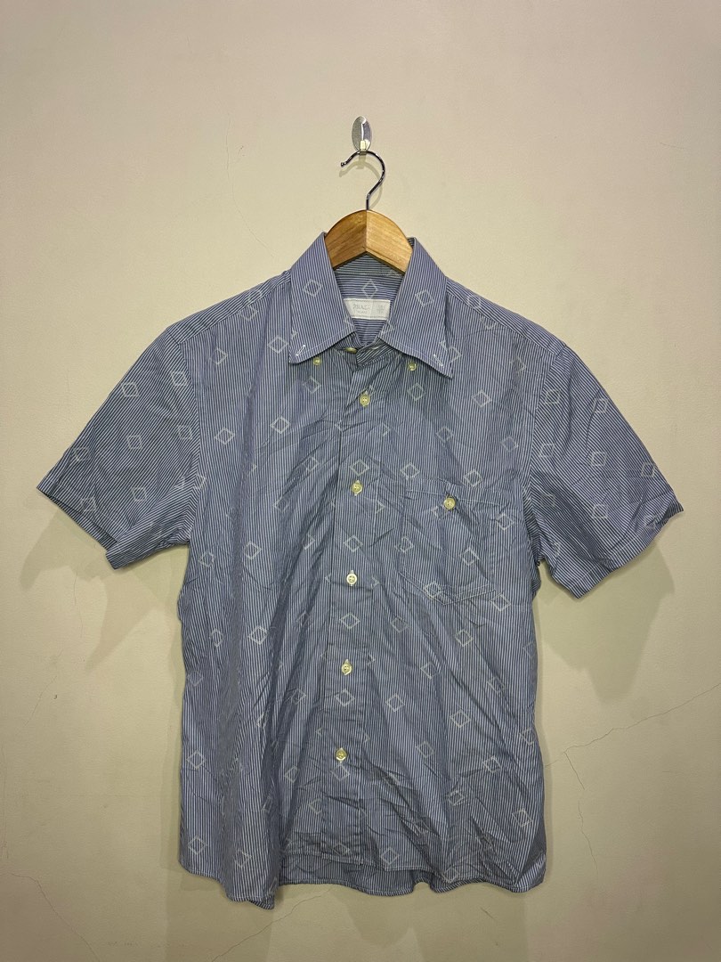 AUTHENTIC PRADA BUTTON DOWN, Men's Fashion, Tops & Sets, Formal Shirts ...