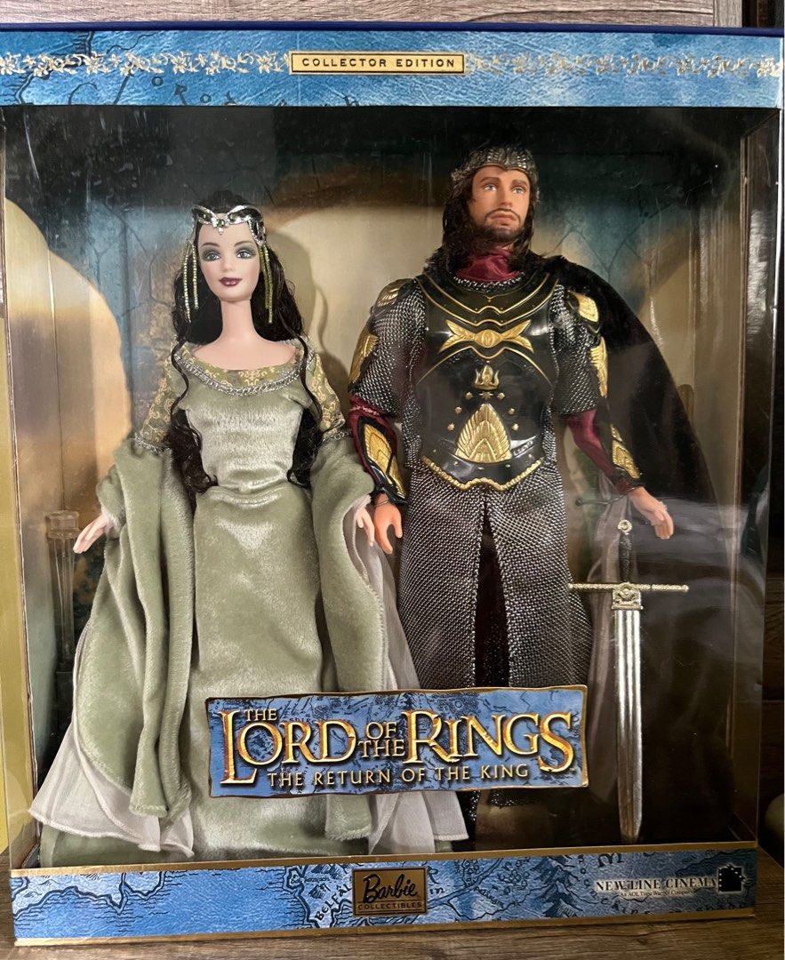Barbie and Ken as Arwen and Aragorn in The Lord of the Rings Collector ...