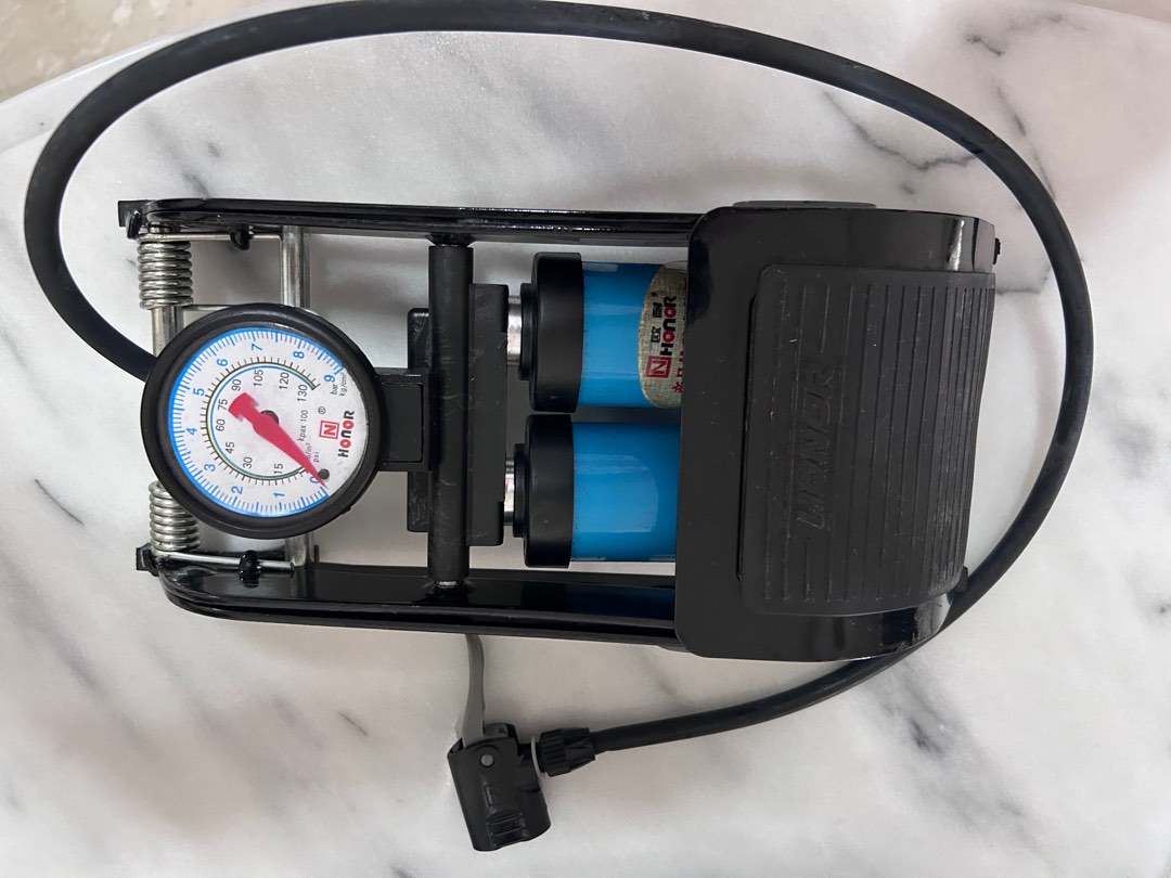 Bicycle pump pedal with gauge monitor, Car Accessories, Accessories on ...