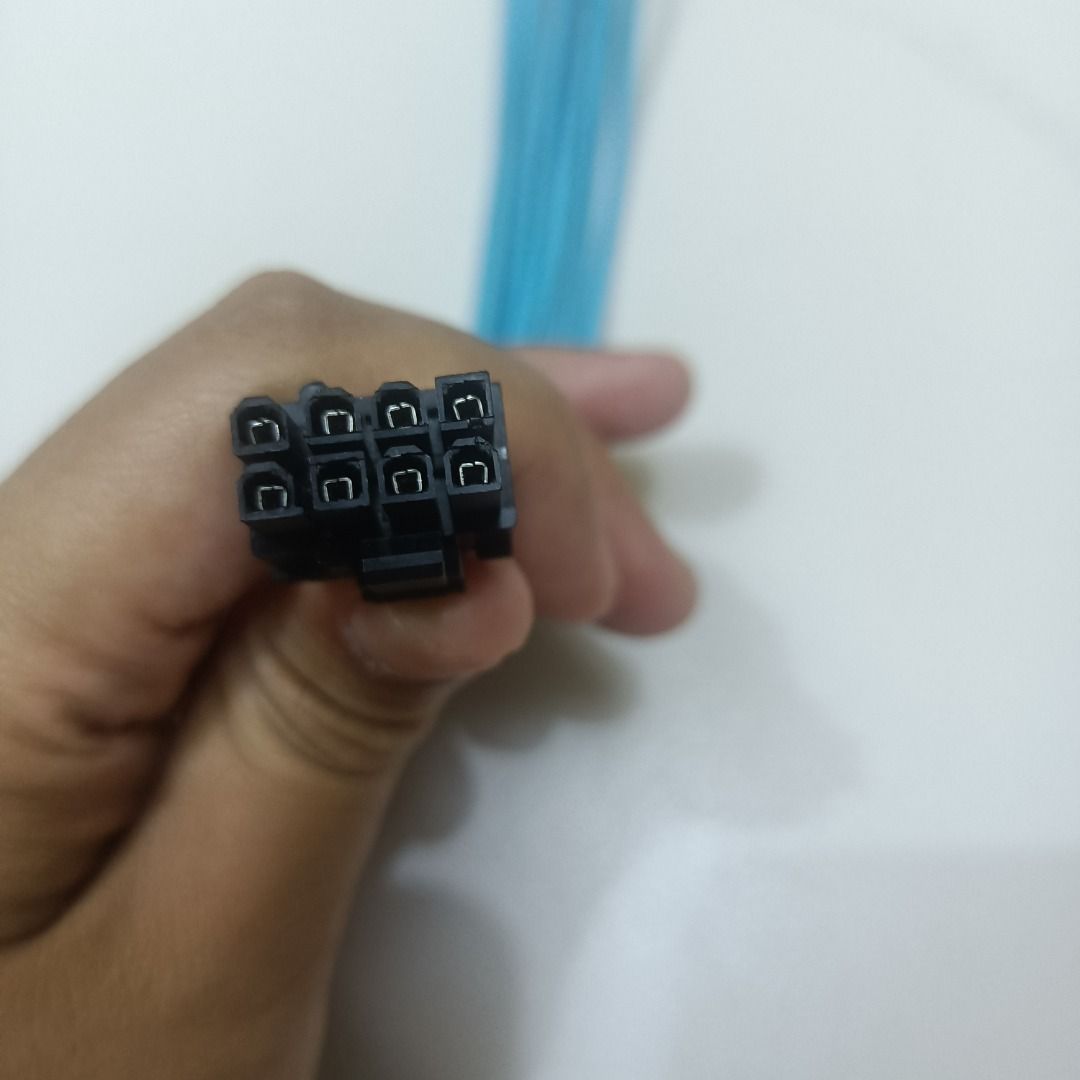 Blue PSU GPU Power Supply Extension Sleeve Cables, Computers & Tech ...