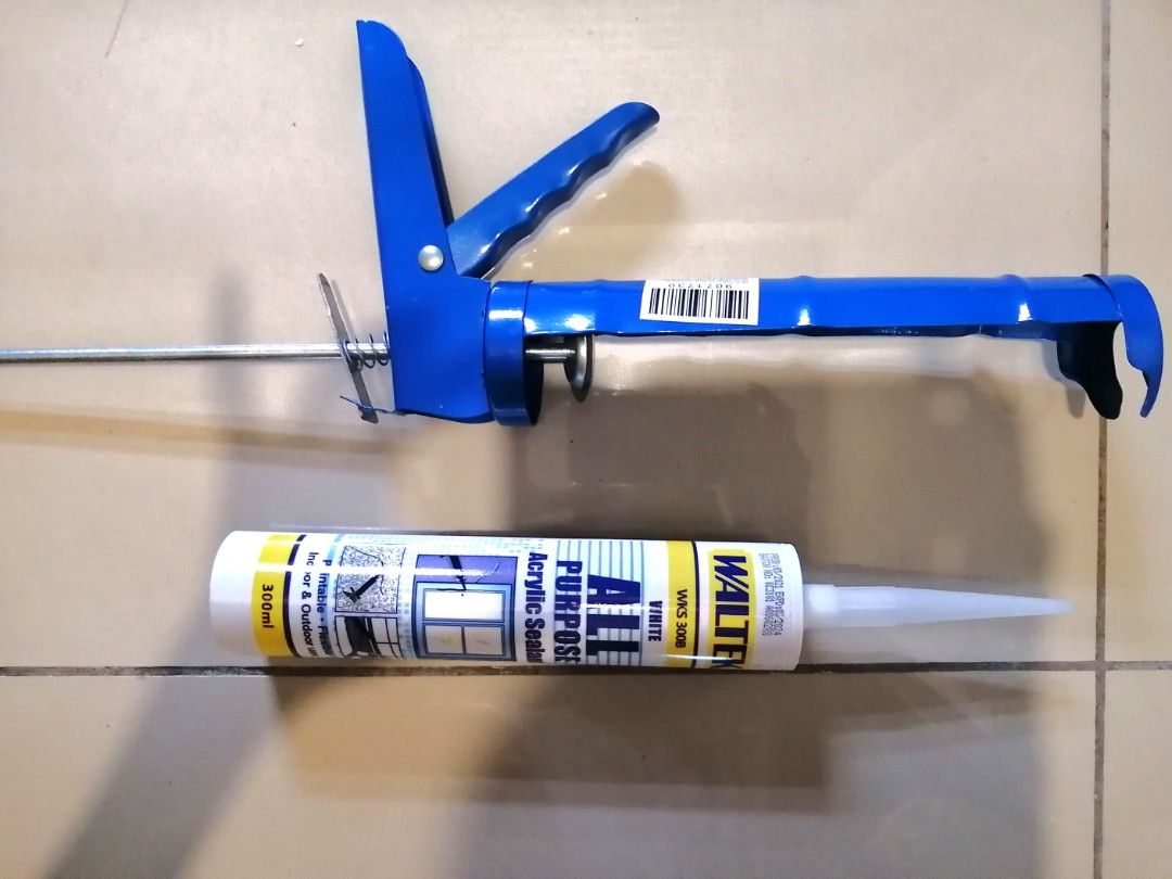Brand new Waltek all purpose acrylic sealant with Pump gun, Furniture ...