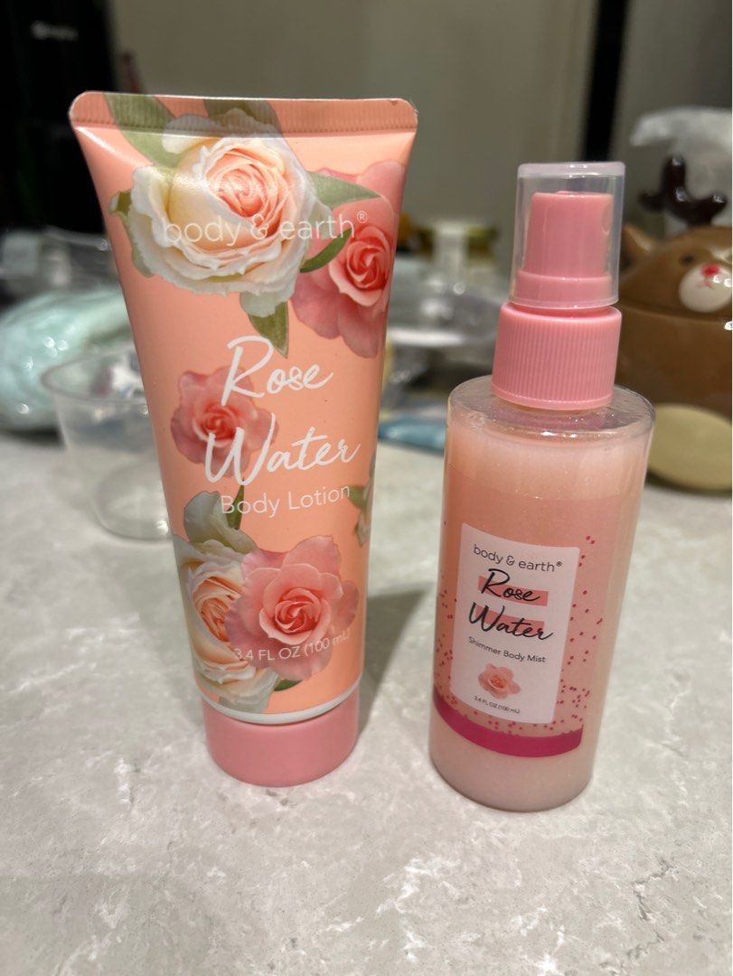 Brand new Body and earth care - shimmer rose water body mist and body ...