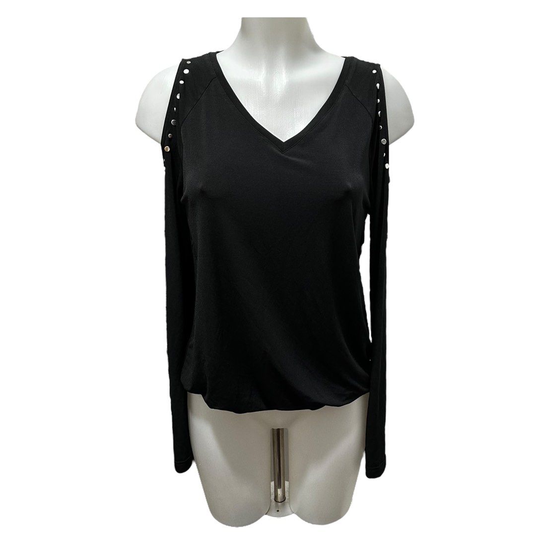 BRAND NEW BPC SELECTION off shoulder black dress formal top longsleeves ...